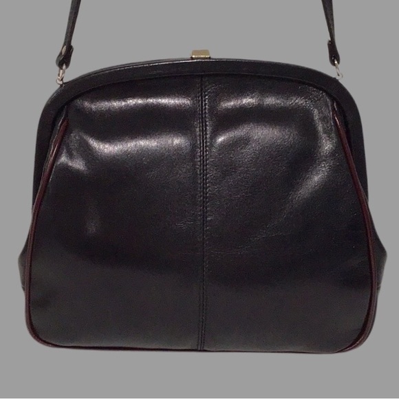 John Romain | Bags | Vintage John Romain Leather Shoulder Bag Black ...
